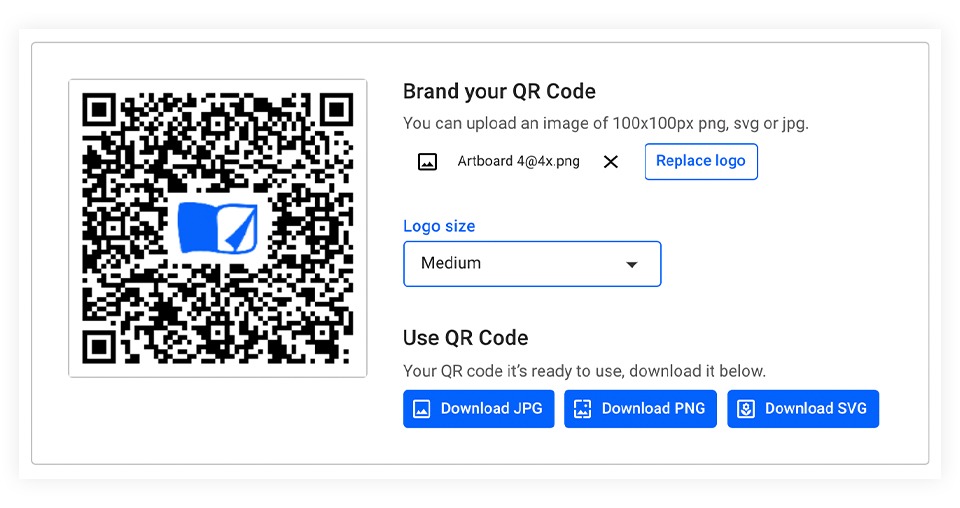 Generate a QR code for your flipbook